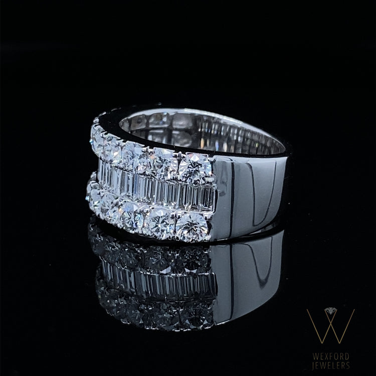3.12ct 18K WG Luxe Diamond Band OOAK – Wexford Jewelers